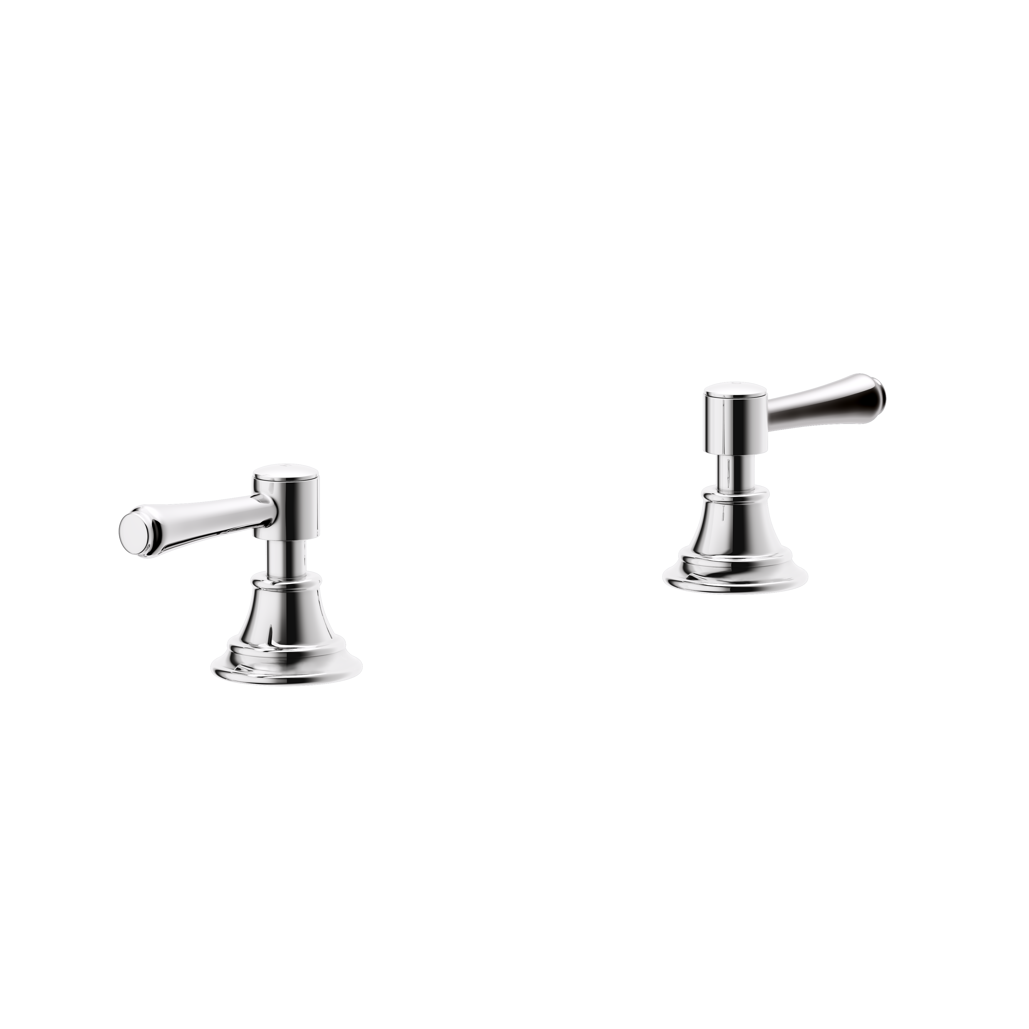 Kingsley Assembly Bench-Mounted Taps - Chrome - ABI Interiors UK